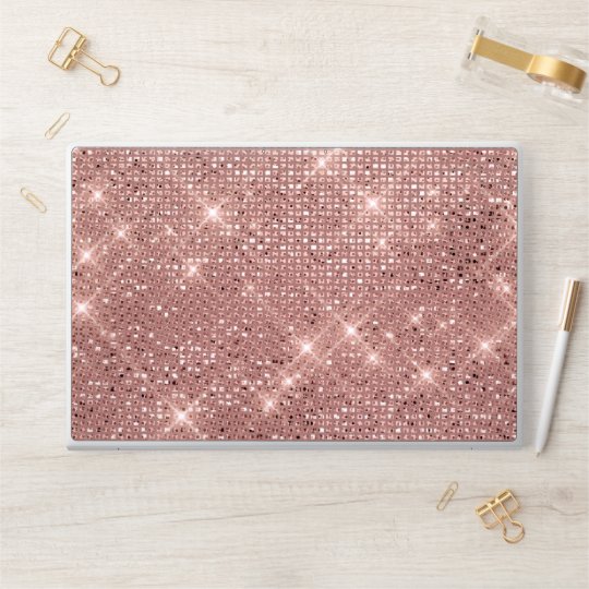 Rose Gold Chic Shimmer HP Laptop Skin | Zazzle.com