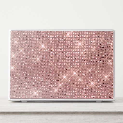 Rose Gold Chic Shimmer HP Laptop Skin | Zazzle