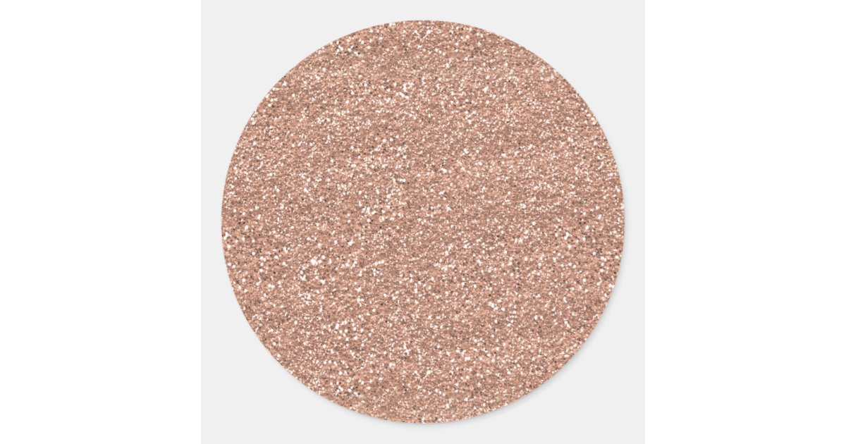 Rose Gold Classic Round Sticker | Zazzle