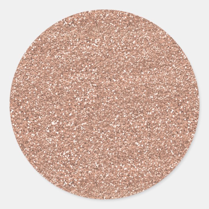 Rose Gold Classic Round Sticker | Zazzle.com