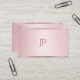 Rose Gold Color Modern Minimalist Monogrammed Business Card | Zazzle