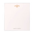 Rose Gold Cute Bee Pink Nature Personalized Notepad | Zazzle