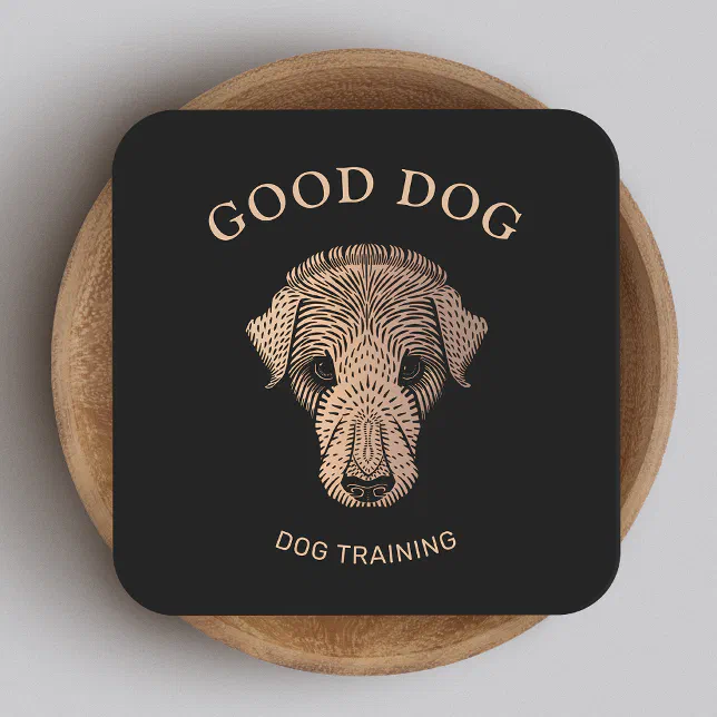 Rose Gold Dog Trainer Training Business Card | Zazzle