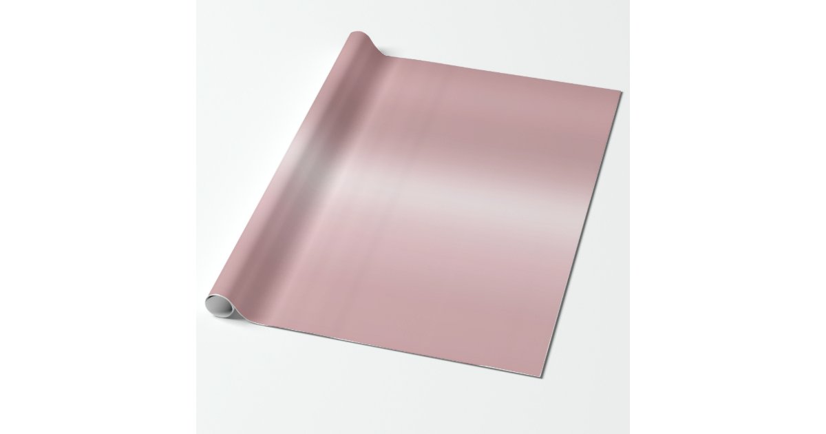 Rose Gold Elegant Modern Glamorous Template Trendy Wrapping Paper | Zazzle