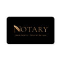 Rose Gold Feather Pen Logo N Notary QR Code Business Card | Zazzle