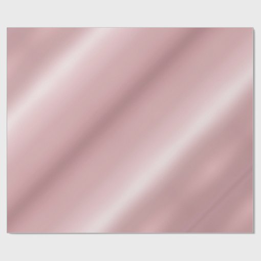 Rose Gold Glamour Modern Metallic Look Elegant Wrapping Paper | Zazzle