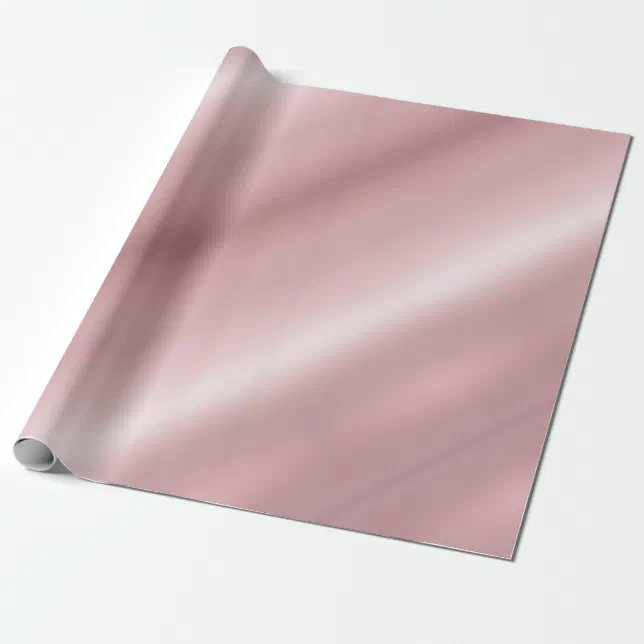 Rose Gold Glamour Modern Metallic Look Elegant Wrapping Paper | Zazzle