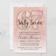 Rose Gold Glitter 67th Birthday Invitation | Zazzle