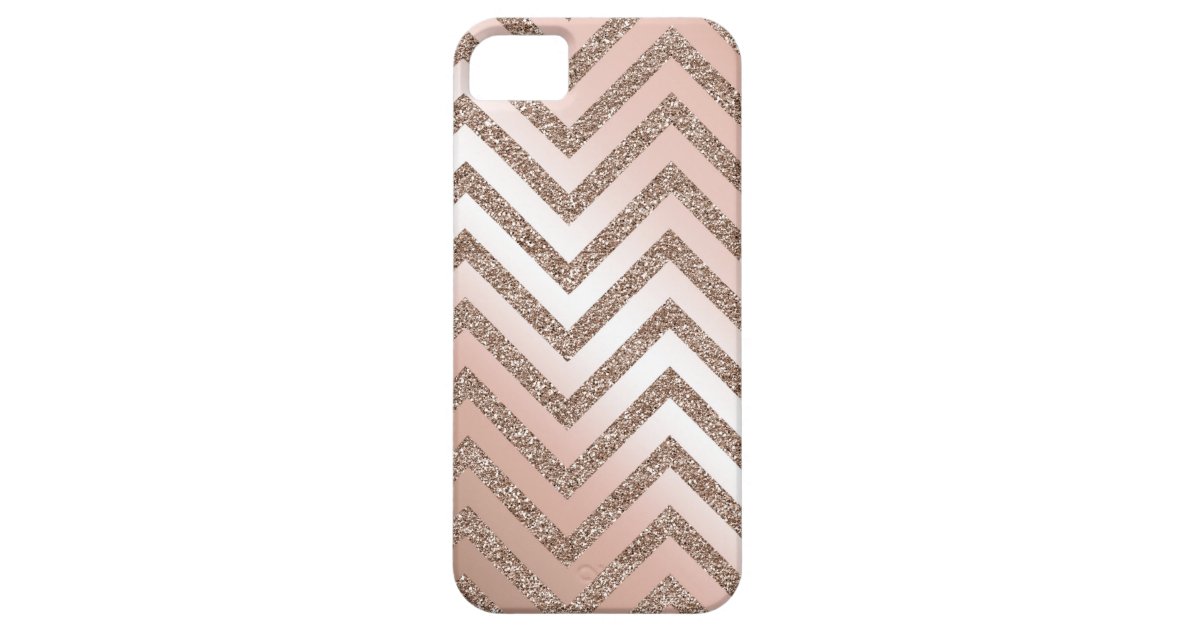 Rose gold glitter chevron case | Zazzle.com