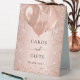 Rose gold glitter drips blush cards gifts sign | Zazzle