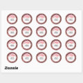 Rose Gold Glitter Floral Blush Wedding Classic Round Sticker | Zazzle