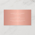 Rose gold glitter girly signature script business card | Zazzle