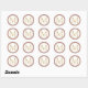 Rose Gold Glitter Monogram Favor Sticker Label | Zazzle