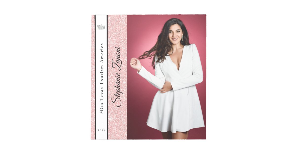 Rose Gold Glitter Sash Autograph Pad | Zazzle
