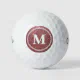 Rose Gold Glitter Sparkly Monogam Personalized Golf Balls | Zazzle