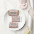 Rose Gold Glittery Wedding Hershey's Miniatures | Zazzle