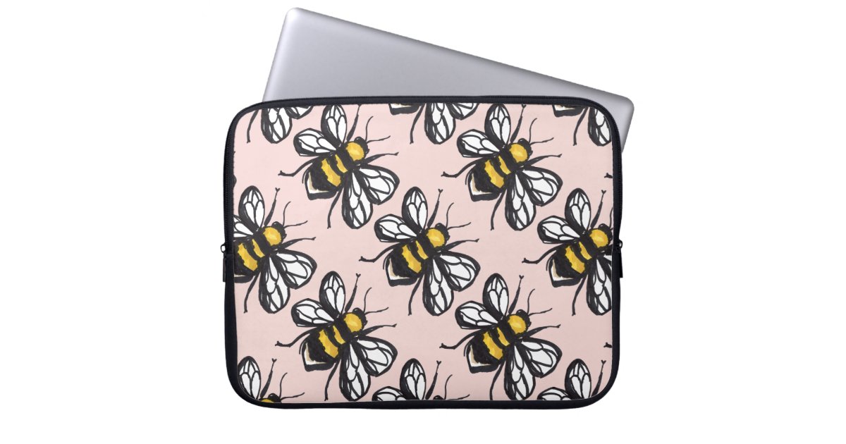 Rose Gold Humble Bumblebee Laptop Case | Zazzle