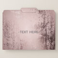 Rose gold Luxury metallic design Personalized File Folder | Zazzle