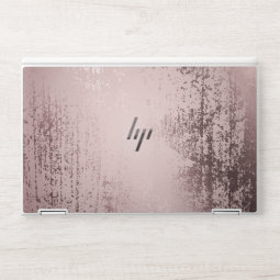 Rose gold Luxury metallic HP Laptop Skin | Zazzle