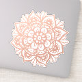Rose Gold Mandala Sticker | Zazzle