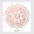 Rose Gold Mandala Sticker | Zazzle