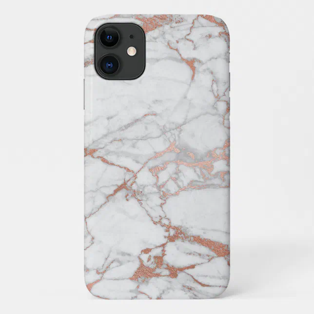 Rose Gold Marble Iphone Case | Zazzle
