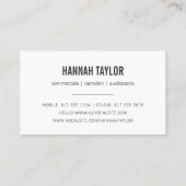 Rose Gold Microphone Voice Actor Business Card | Zazzle