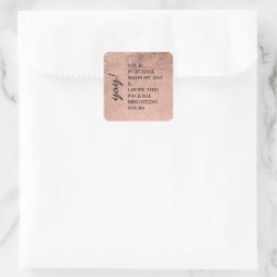 Rose Gold Package Sticker | Zazzle