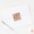 Rose Gold Package Sticker | Zazzle