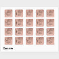 Rose Gold Package Sticker | Zazzle