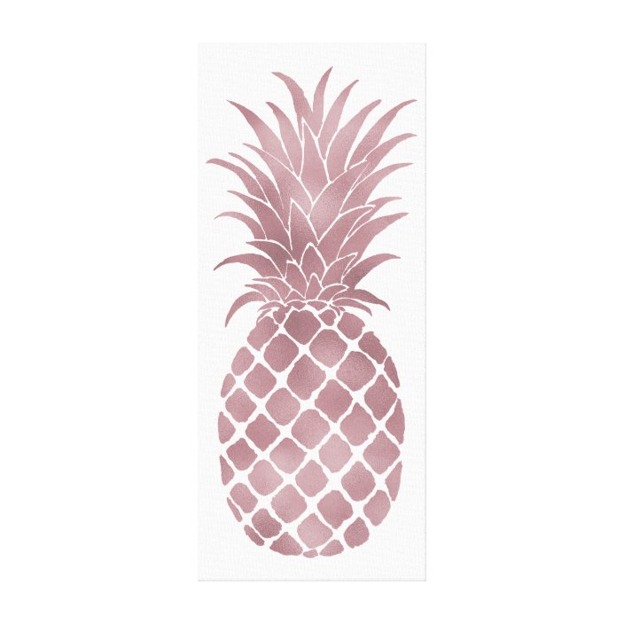Rose Gold Pineapple Canvas Print | Zazzle.com