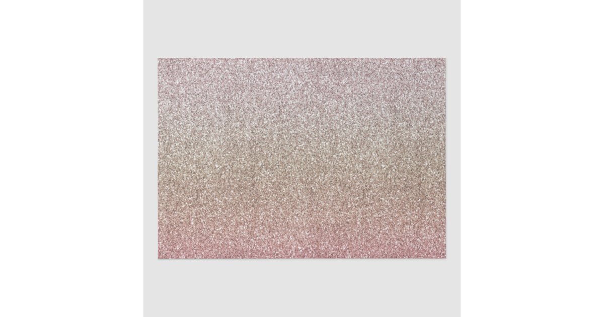 Rose Gold Pink Glitter Tissue Paper | Zazzle