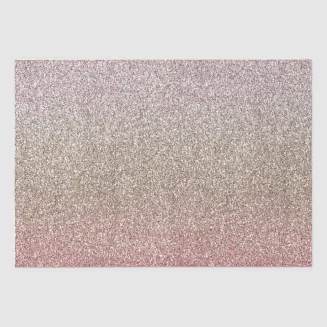 Rose Gold Pink Glitter Tissue Paper | Zazzle