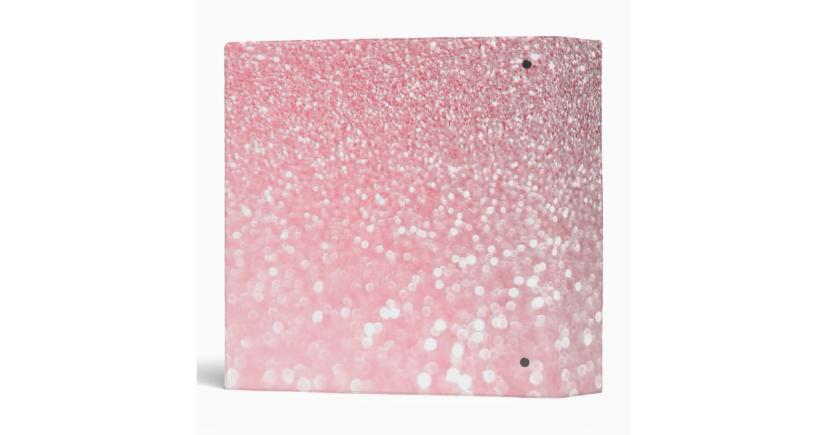 Rose Gold Pink Sparkle Luxury Trendy Glitter Binder | Zazzle