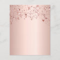 Rose gold pink stars paper sheet | Zazzle
