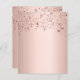 Rose gold pink stars paper sheet | Zazzle