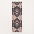 Rose Gold Romance Neo Art Deco Fan Design Yoga Mat | Zazzle