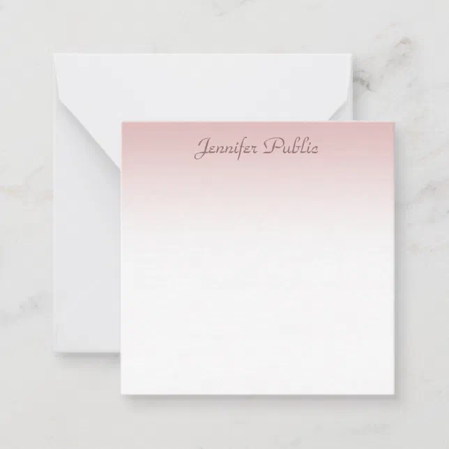 Rose Gold Script Elegant Modern Simple Template | Zazzle