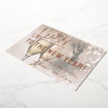 Rose Gold Script New Year Celebration Invitation | Zazzle