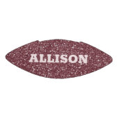 Rose Gold Sparkle Football | Zazzle
