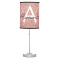 Gold Navy Blue Girly Glitter Sparkle Monogram Name Table Lamp | Zazzle