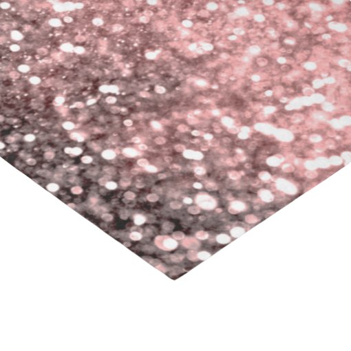 Rose Gold Sparkle Lights Girls Glittery Sparkly Tissue Paper | Zazzle