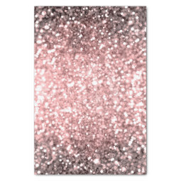 Rose Gold Sparkle Lights Girls Glittery Sparkly Tissue Paper | Zazzle