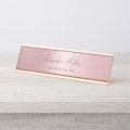 Rose Gold Template Modern Elegant Professional Desk Name Plate | Zazzle