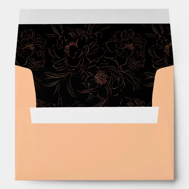 Rose Gold Wedding Envelope | Zazzle