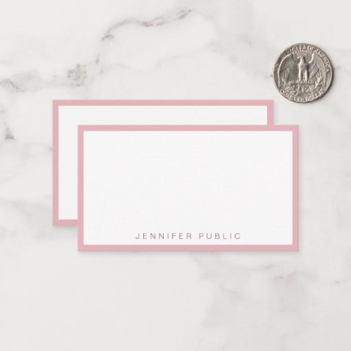 Rose Gold White Simple Template Modern Elegant | Zazzle