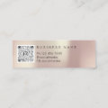 Rose Lips Nurse Cosmetic Injector Qr Code Logo Mini Business Card | Zazzle