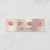 Rose Lips Nurse Cosmetic Injector Qr Code Logo Mini Business Card | Zazzle