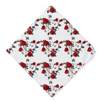 Rose Pattern Bandana | Zazzle