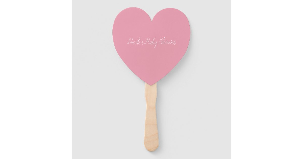 Rose Pink Template Hand Fan | Zazzle